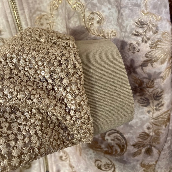 Elie Tahari | Jackets & Coats | Elie Tahari Glenna Gold Metallic Bomber ...